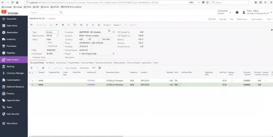 MYOB Advanced 2018.1 - Discover what's new in MYOB Advanced